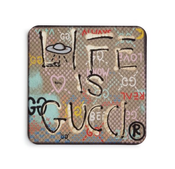 Life is Gucci Coaster Set – Pink Fashion Nyc